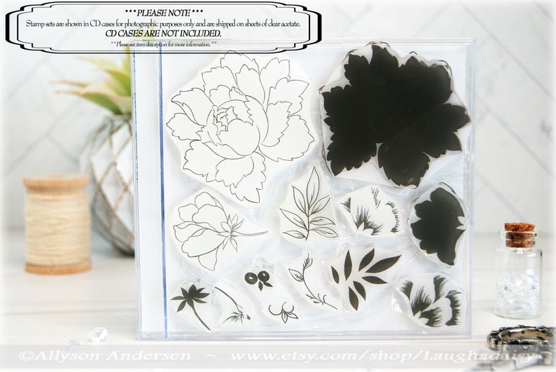 ALTENEW - Peony Bouquet Stamp Set & Die Set - Scrapbooking - Card ...