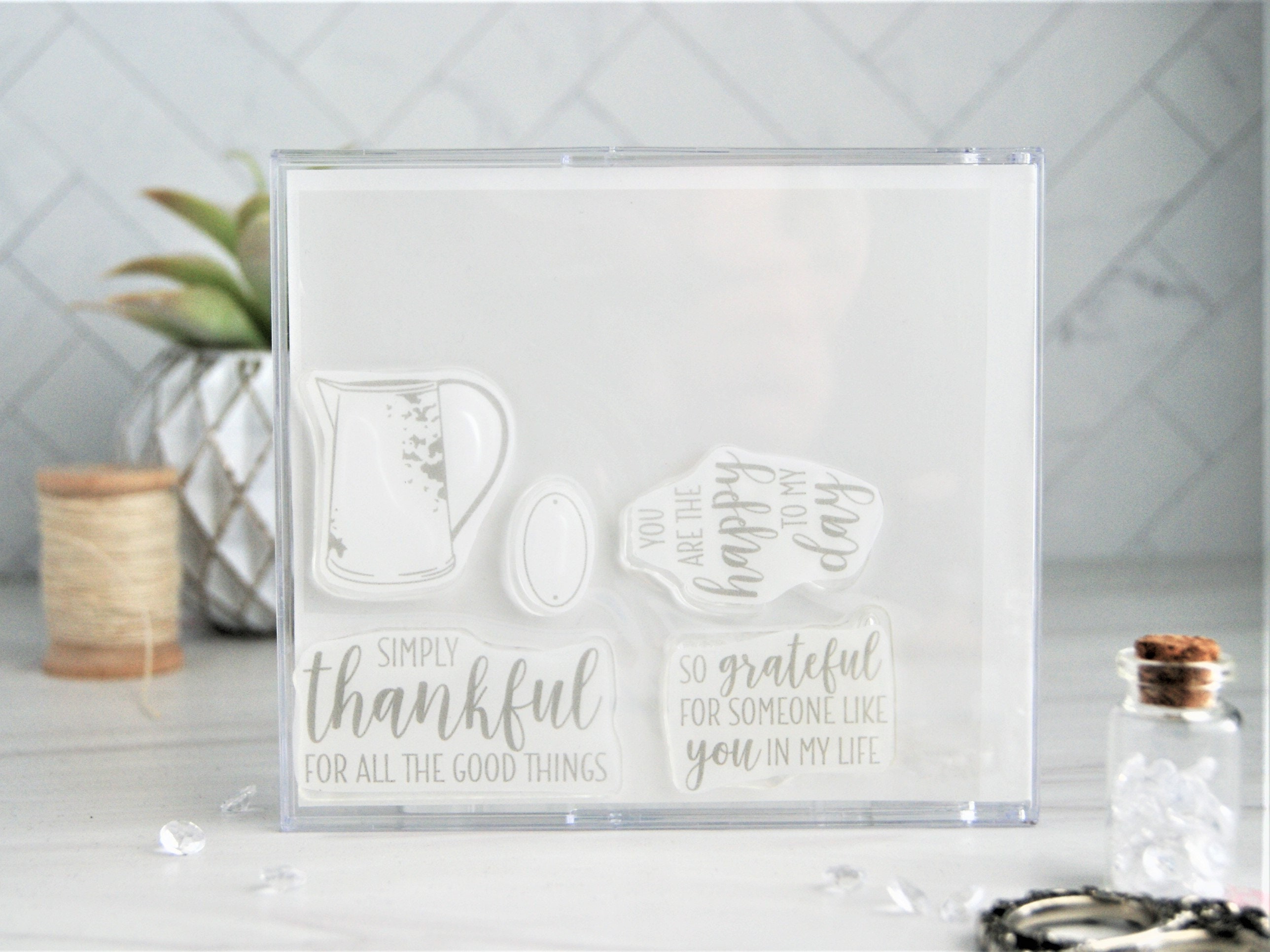STAMPIN UP Country Home Stamp Set Photopolymer Stamps Thin Steel Dies ...