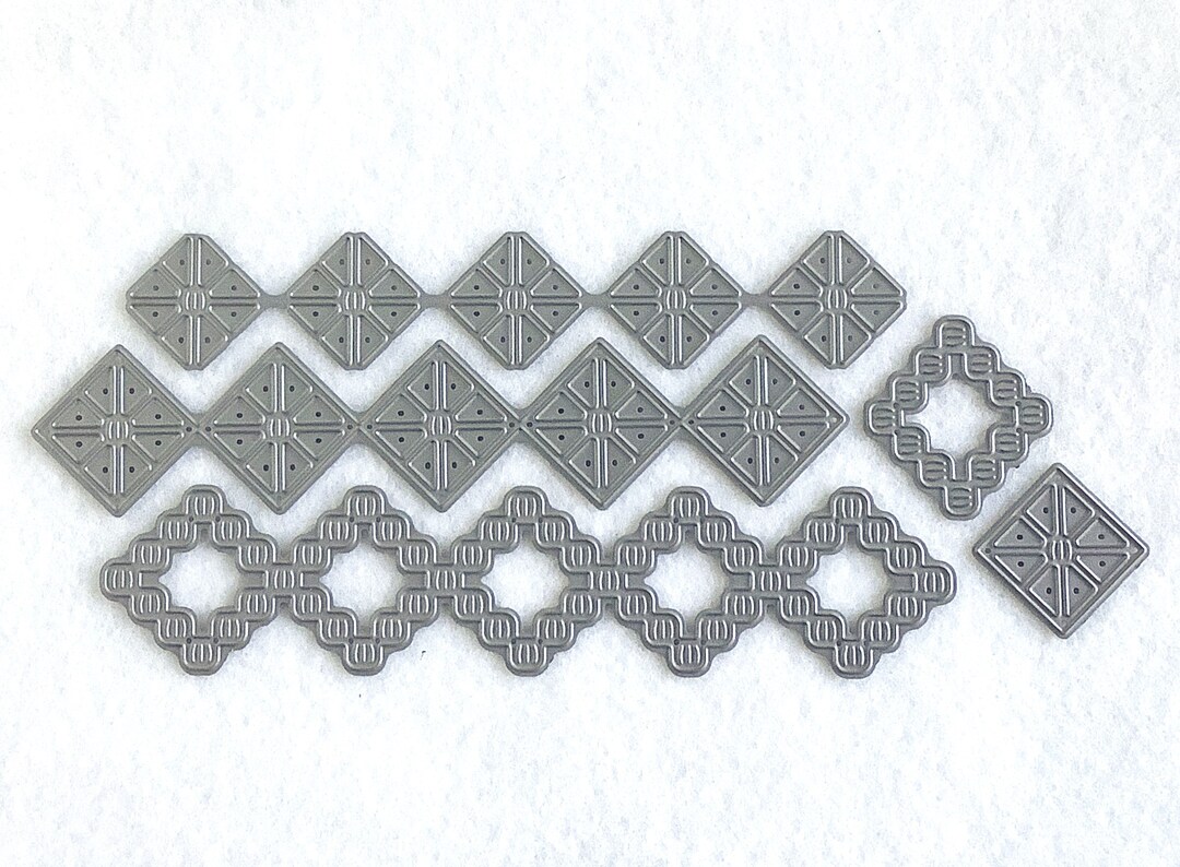 THE GREETERY STAMPS - Macrame Diamonds Die Set - Thin Steel Dies - Card ...