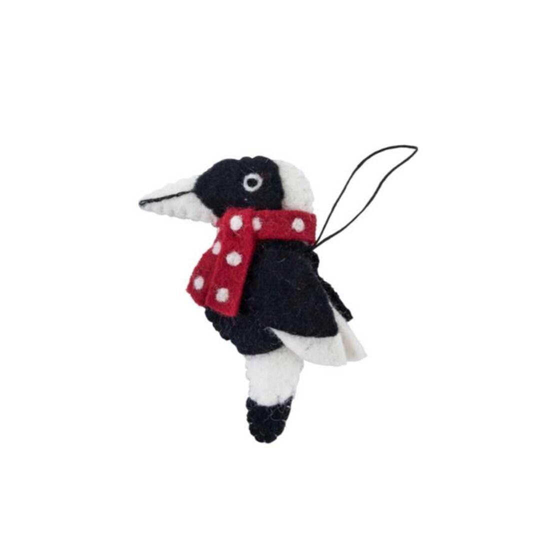 Felt Magpie Christmas Ornament: Handmade Australian Bird Decoration - Etsy