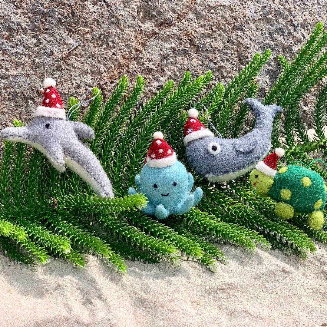 Christmas Sea Creatures, Christmas Dolphin, Christmas Whale, Christmas ...
