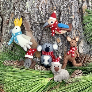 Full Set Australian Animal Tree Decorations, Koala Decoration, Kangaroo ...