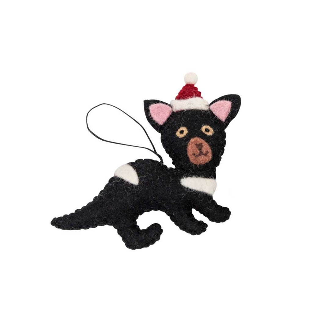 Tasmanian Devil Christmas Decoration, Tassie Devil Decoration, Felt ...