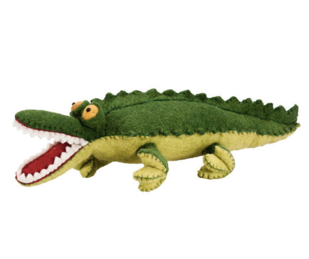 Crocodile Toy, Felt Crocodile Toy, Crocodile Doll, Baby Shower Gift ...