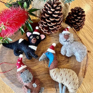 Full Set Australian Animal Tree Decorations, Koala Decoration, Kangaroo ...