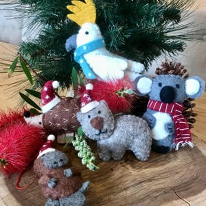 Full Set Australian Animal Tree Decorations, Koala Decoration, Kangaroo ...