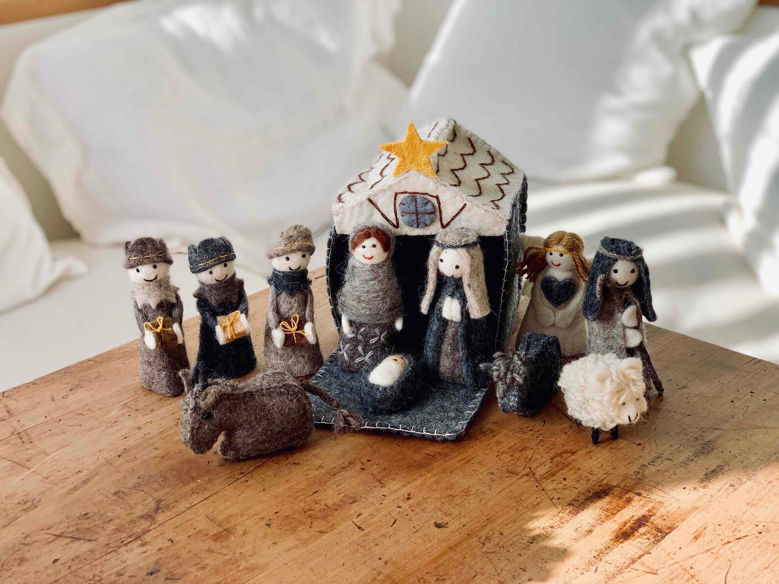 Christmas Nativity Set Felt Nativity Scene Christmas - Etsy Australia