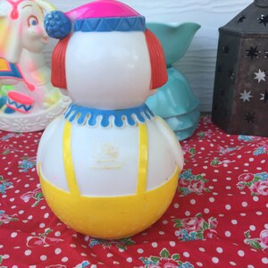 Vintage 70s Rocking Clown Toy, Nursery, Children, Retro Toys, Clowns ...