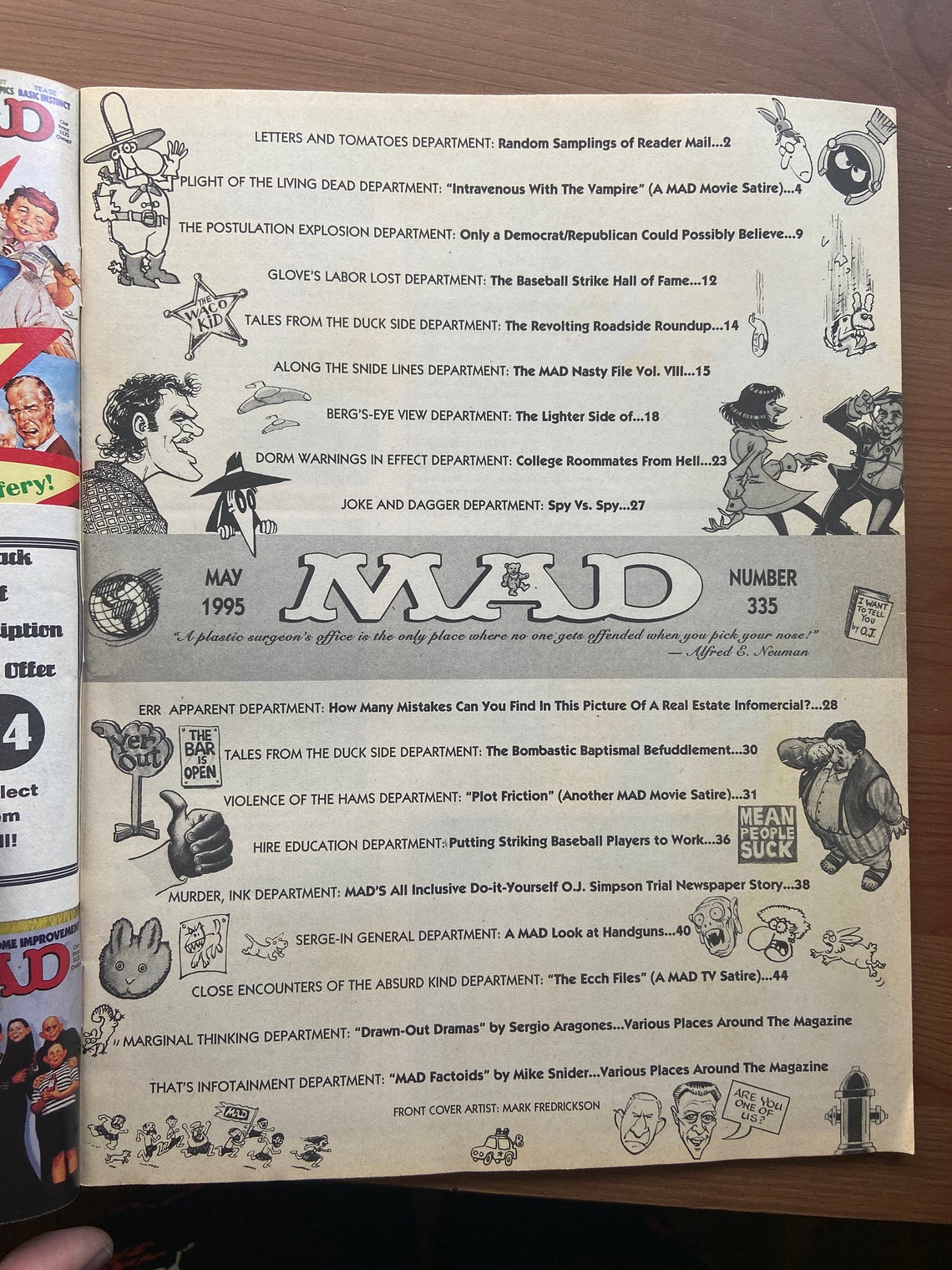 Vintage Mad Magazine, No 335, May 1995, Retro, Spoof, Pop Culture, the ...