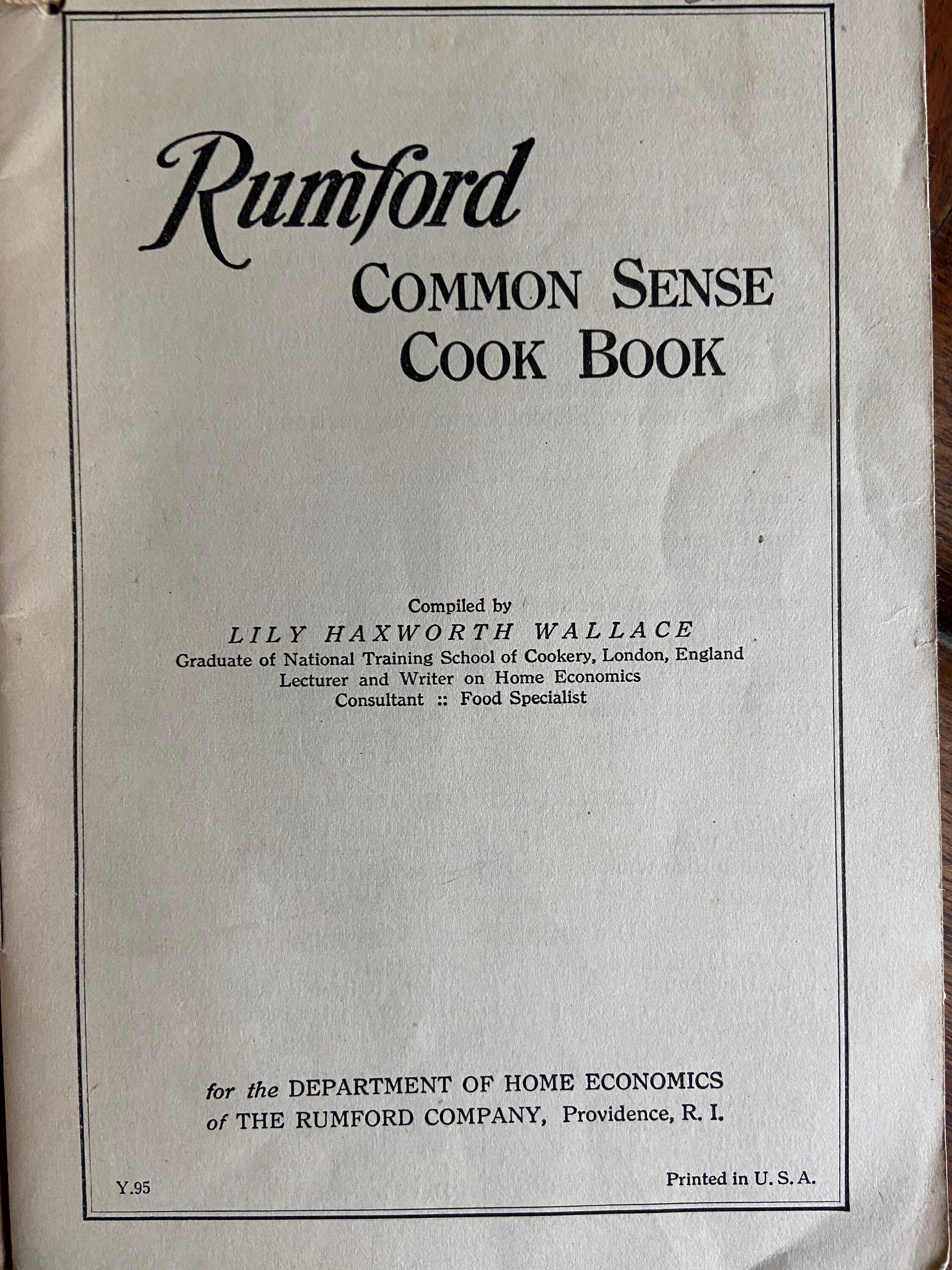 Vintage Rumford Baking Powder Cookbook, Retro, Recipes, Baking, Vintage ...