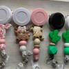 Personalized Clip on Charm Beaded Badge Clip Gold Tone Purse or ...