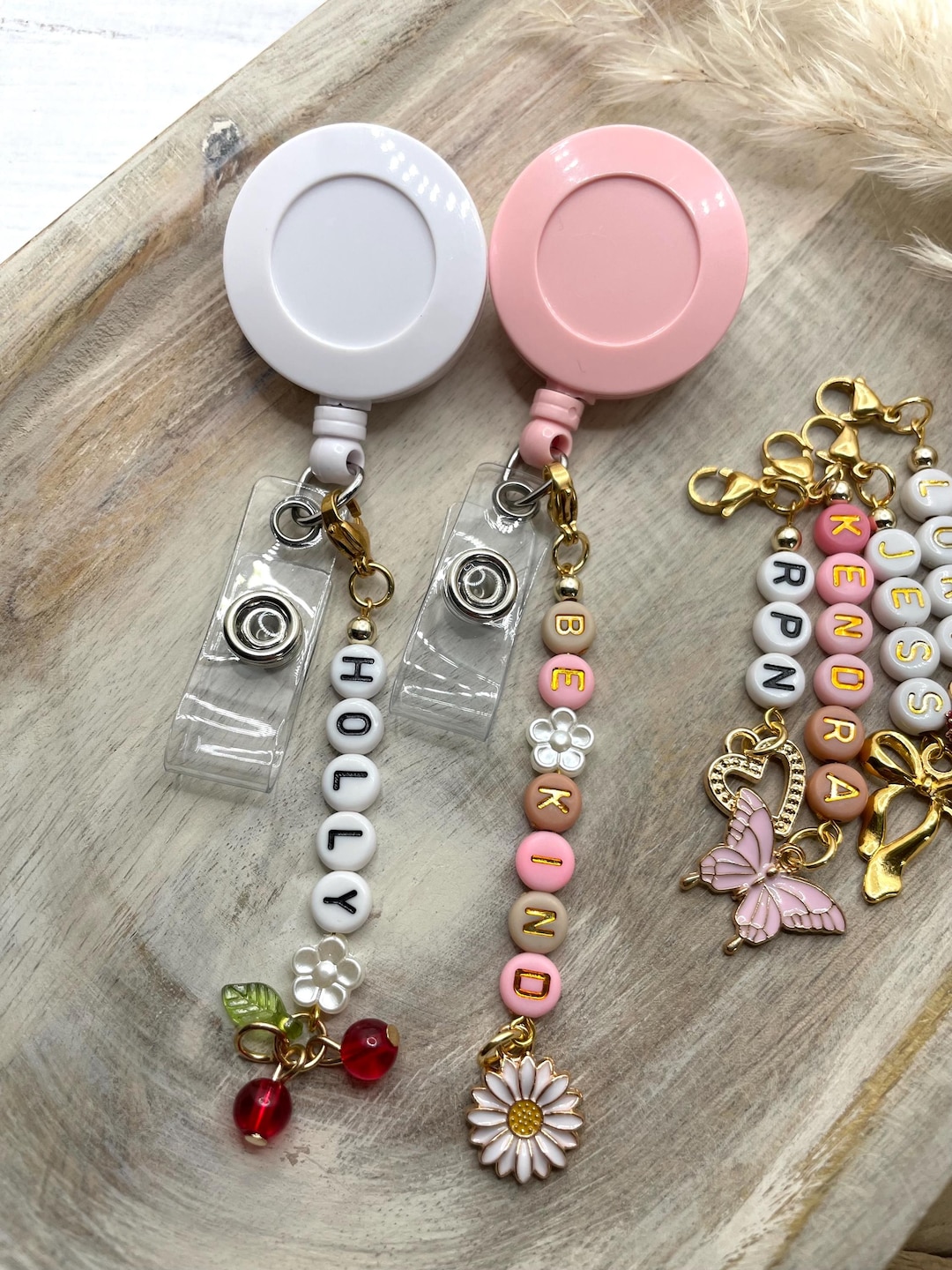 Custom Name Clip Charm for Badge Reels - Etsy