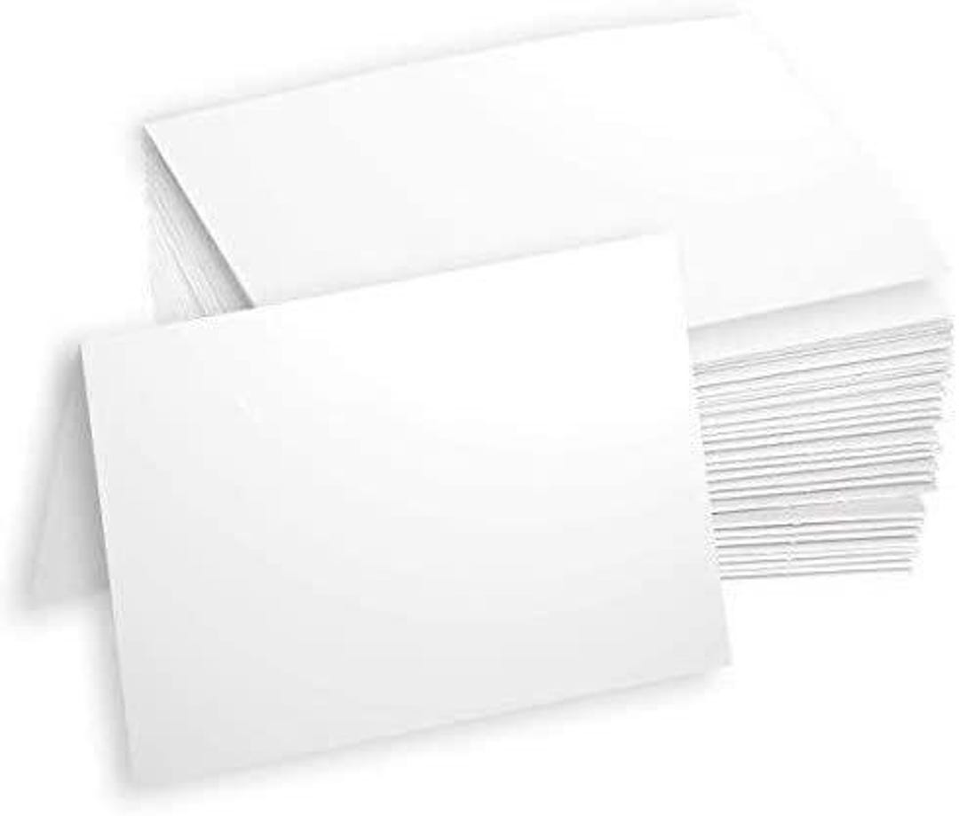 Hamilco White Cardstock Paper Blank Note Cards 4.5