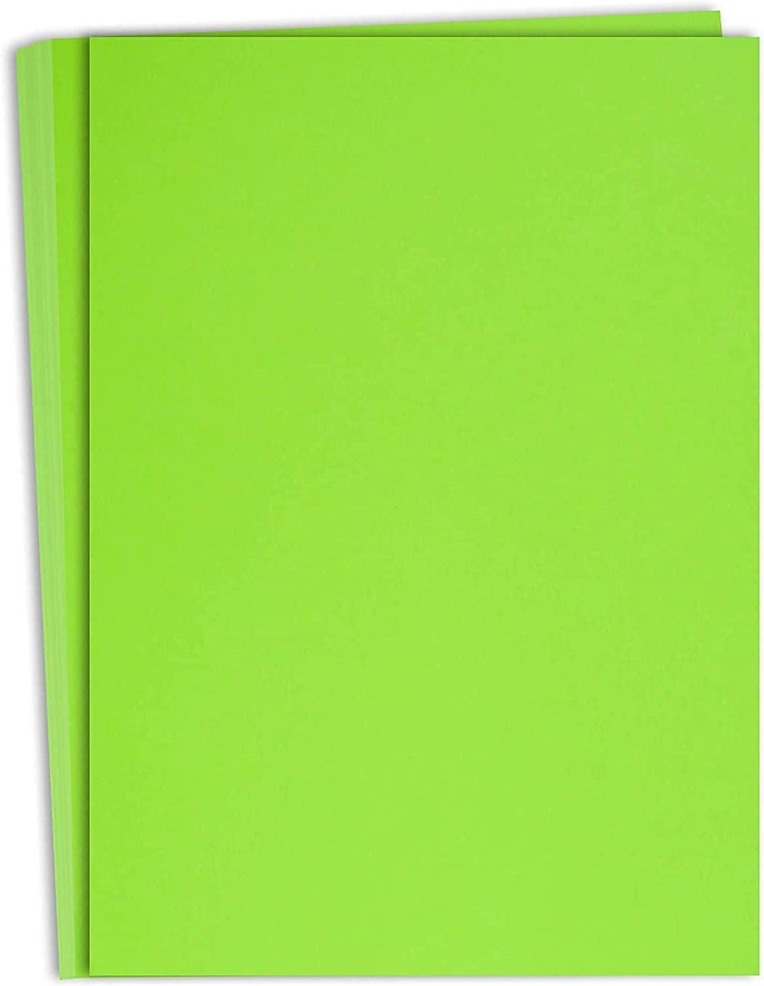 Hamilco Colored Cardstock Paper 11" X 17" Lime Green Color Card Stock ...