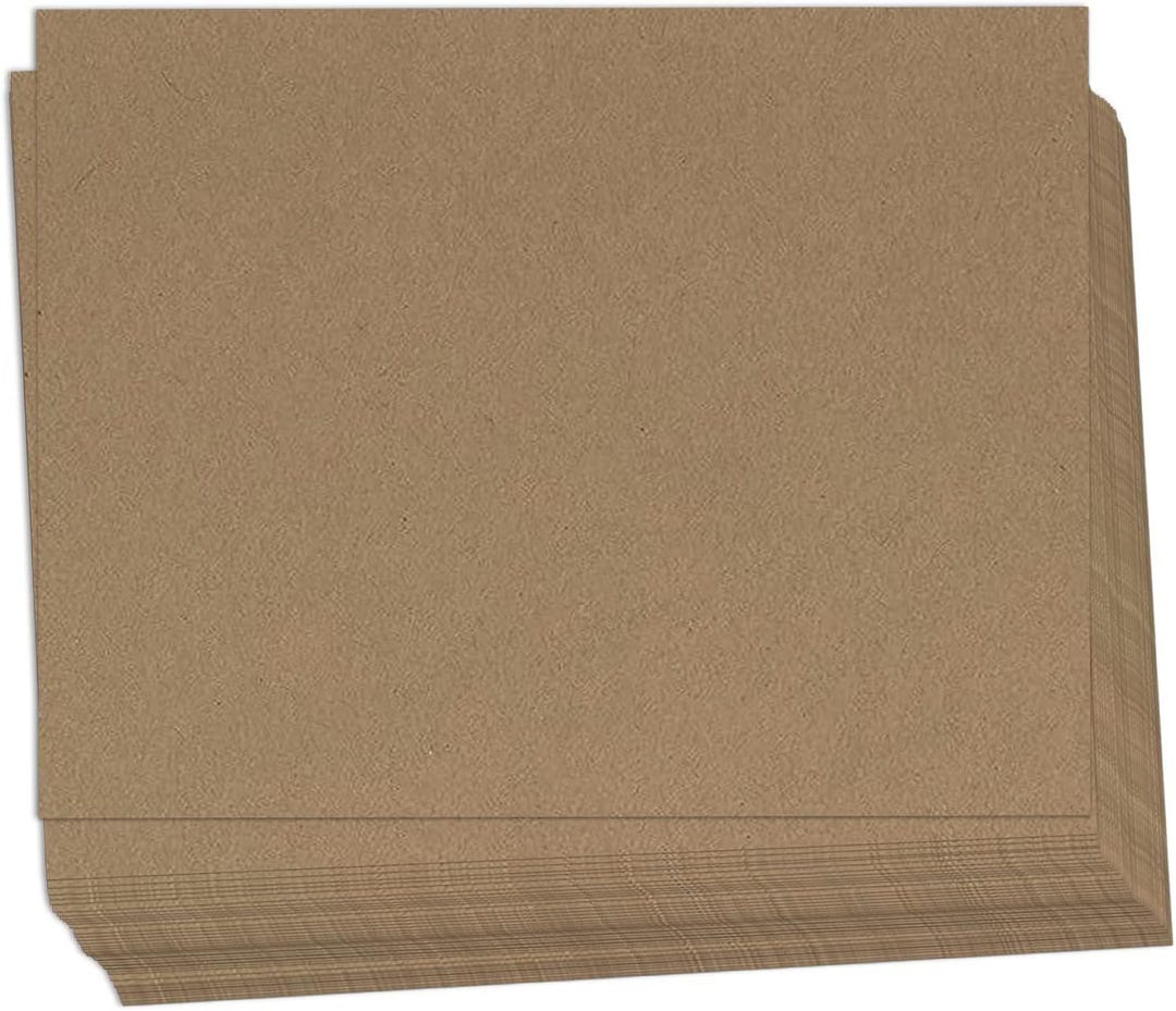 Hamilco Brown Kraft Cardstock Thick Paper Cards 4x6 Blank Card Stock ...