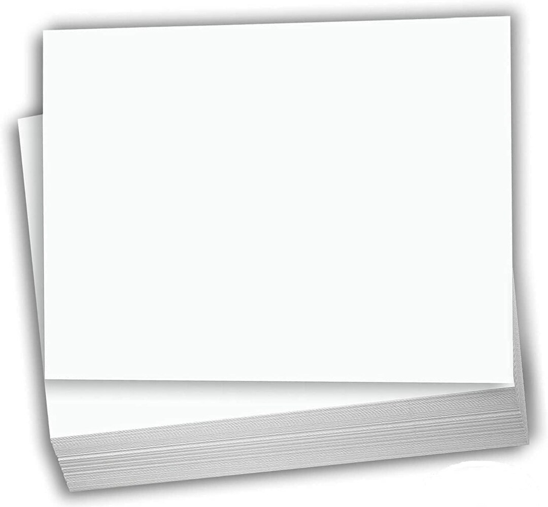 Hamilco Blank Index Cards 6" X 9" Card Stock 65lb Cover White Cardstock ...