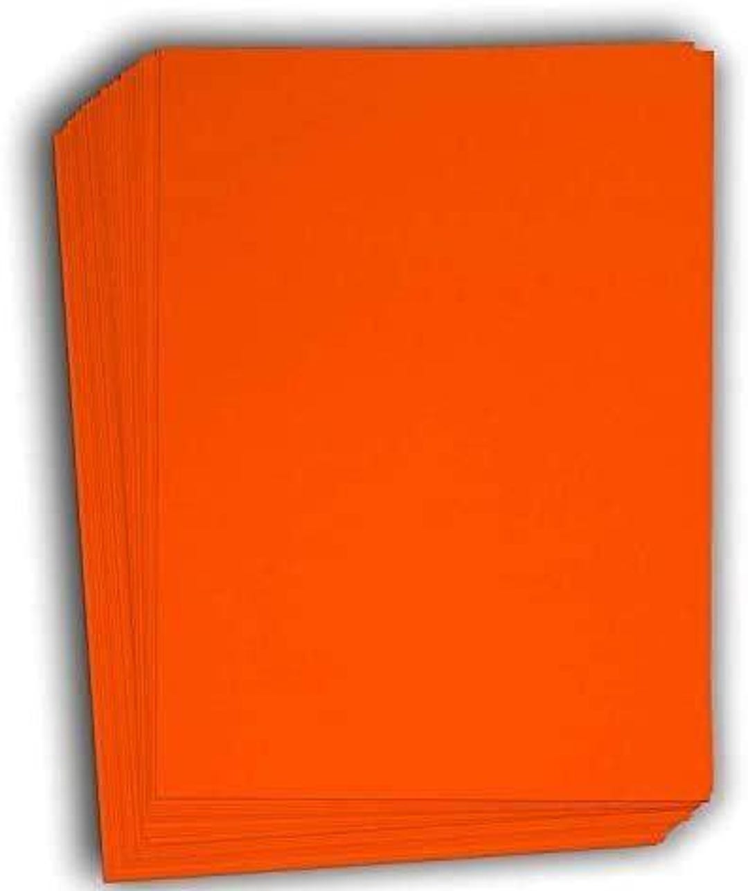 Hamilco Colored Cardstock Paper 11" X 17" Fire Orange Color Card Stock ...