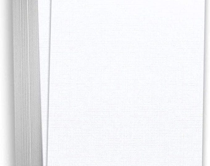 Hamilco White Linen Textured Cardstock Thick Paper - 11 X 17" Heavy ...