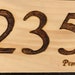 Custom Wood Burned Zip Code/house Number Signs - Etsy