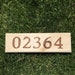 Custom Wood Burned Zip Code/house Number Signs - Etsy