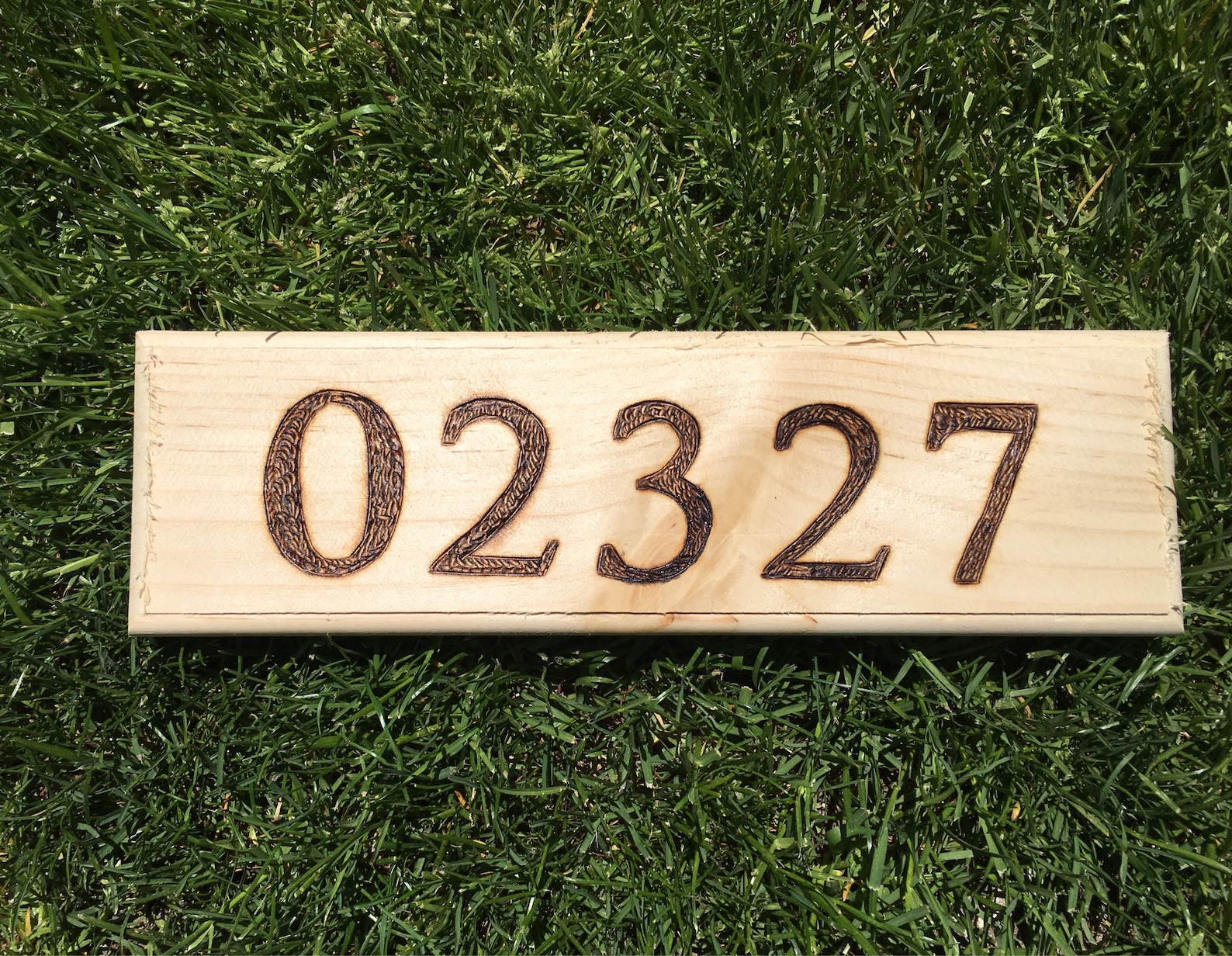 Custom Wood Burned Zip Code/house Number Signs - Etsy