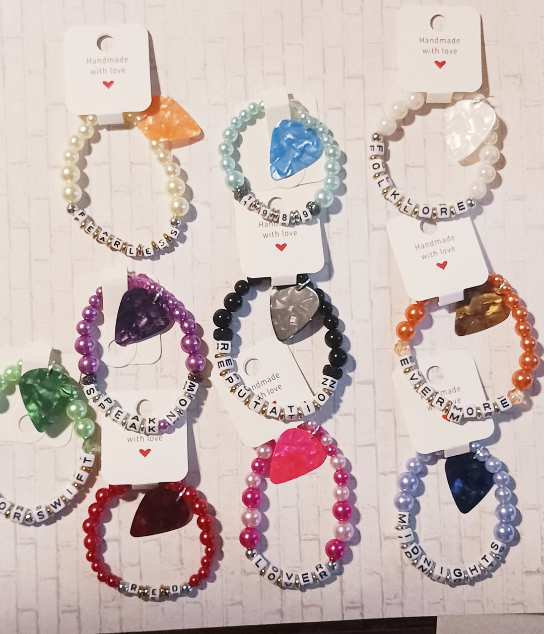 10pc fake Pearl Beads rockin Friendship Bracelet Set - Etsy
