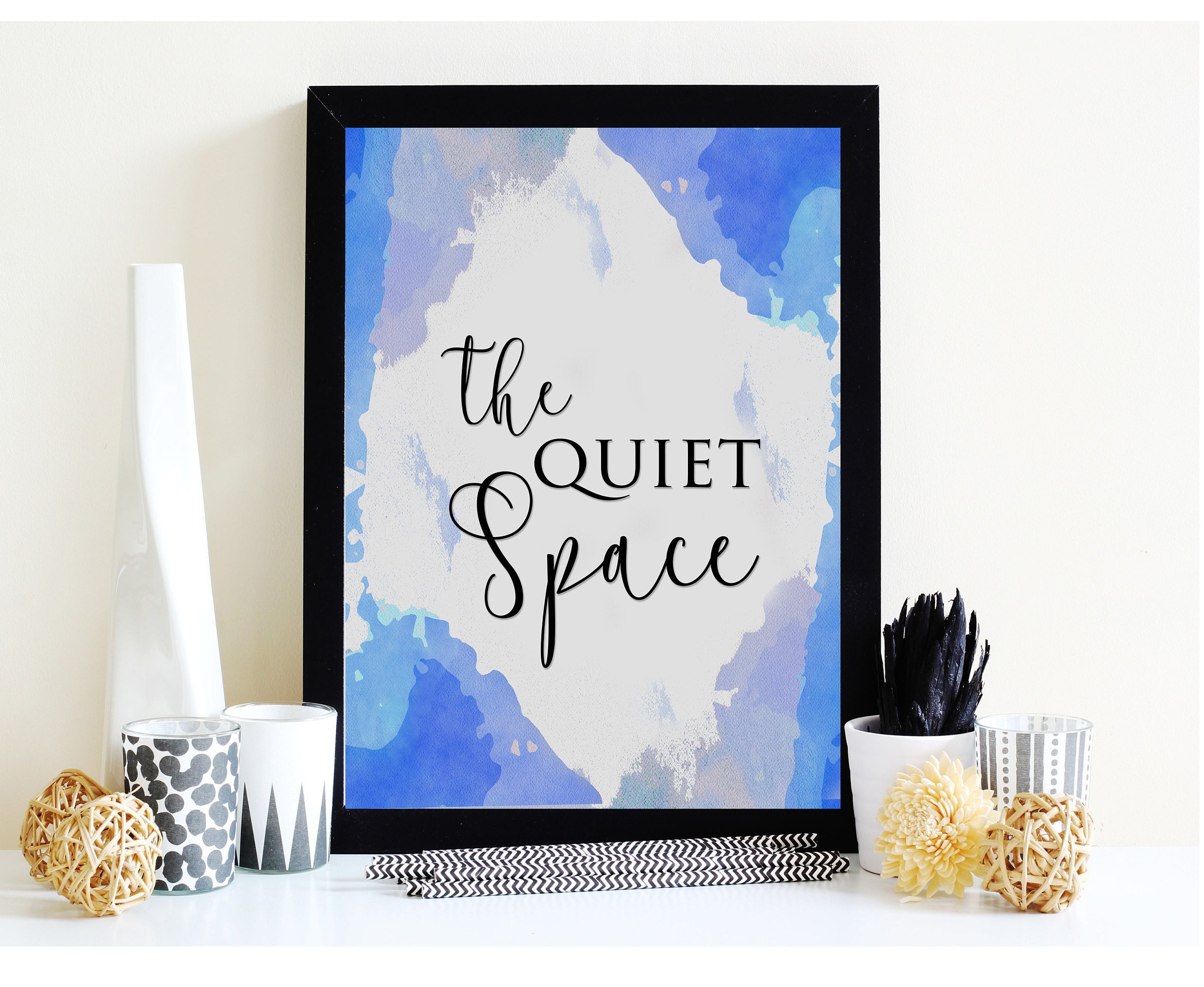 The Quiet Space Print, Printable Wall Art Print, Instant Download ...