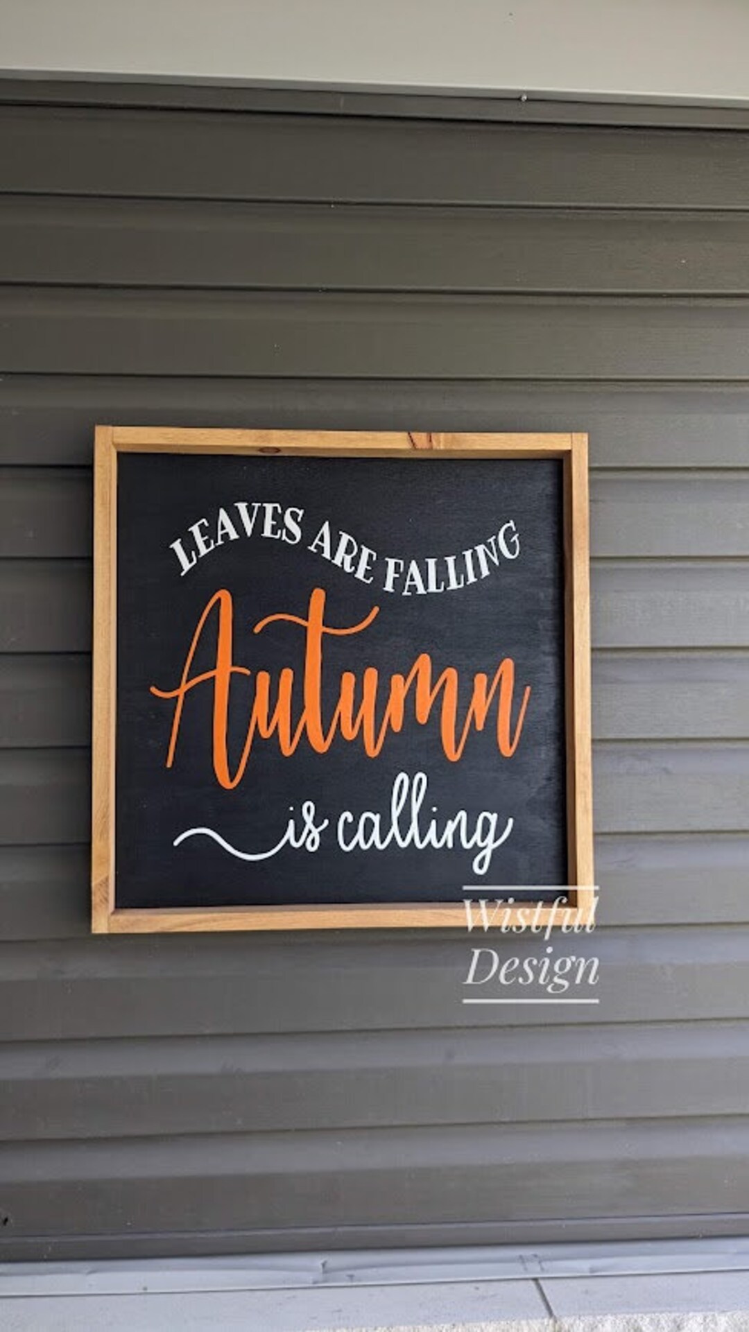 Autumn Sign, Fall Sign, Leaves Are Falling Autumn is Calling Wood Sign ...