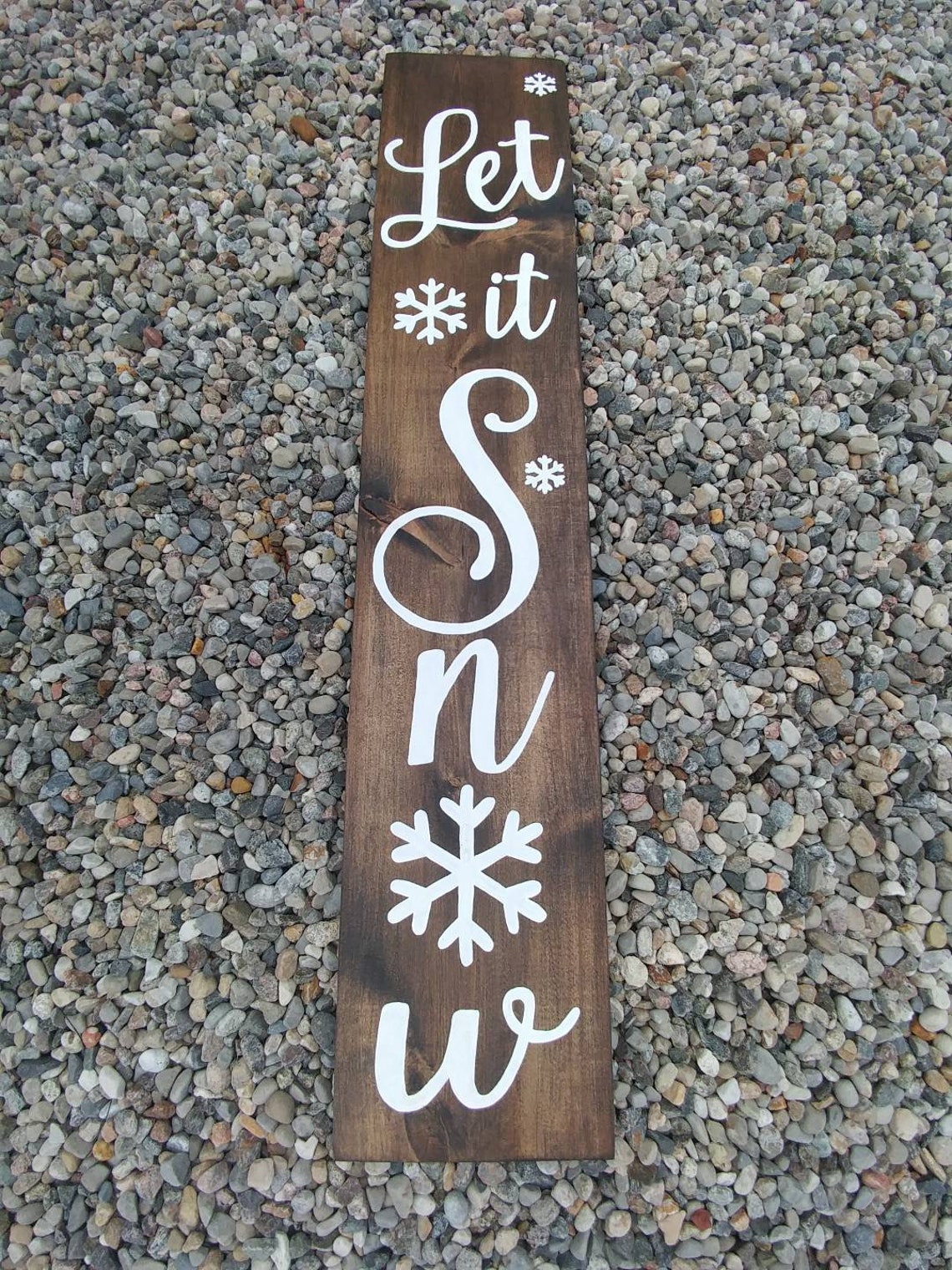 Let It Snow Wood Sign - Etsy