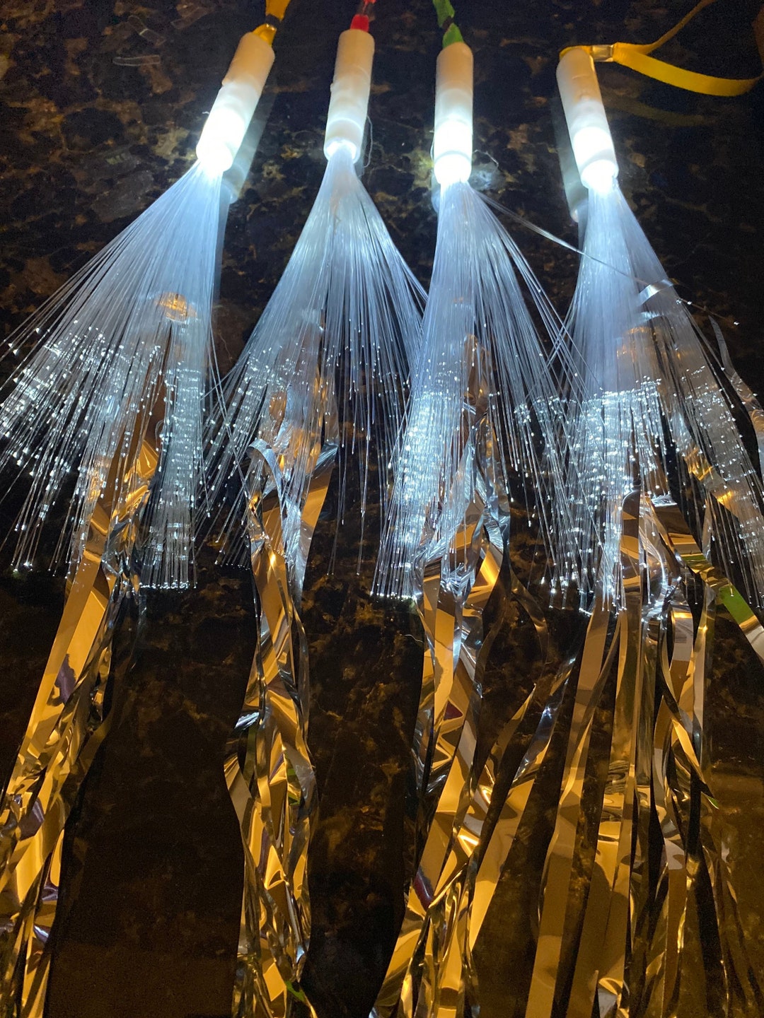 Lighted "galaxy" Wedding Exit Wands - Unique Combination Reproduces a ...