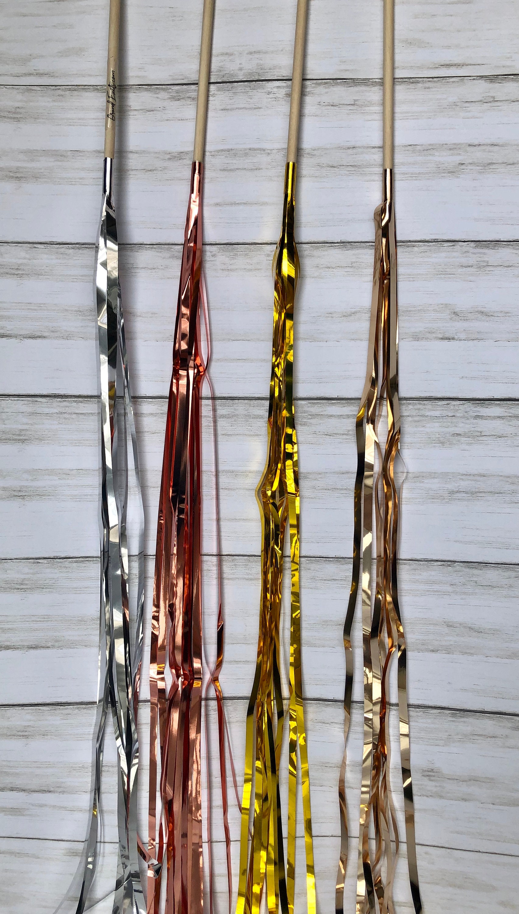 Shiny Tinsel Wedding Wands - Gold Pack of 20 - Etsy