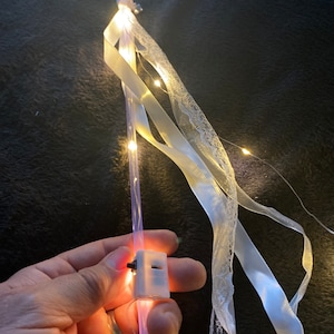 Fairy Light Wedding Wands: Ribbon, Lace & Bell - Ready to Shine - Etsy