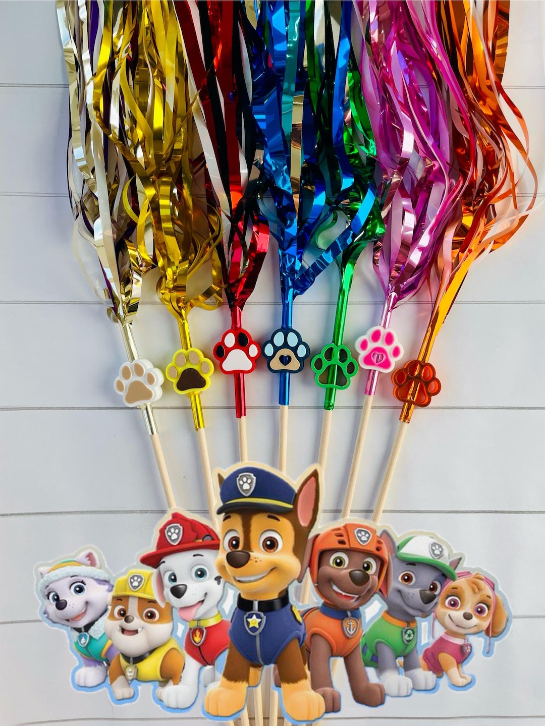 Paw Patrol Birthday Party Favor and Decoration Wands! Includes a Paw ...