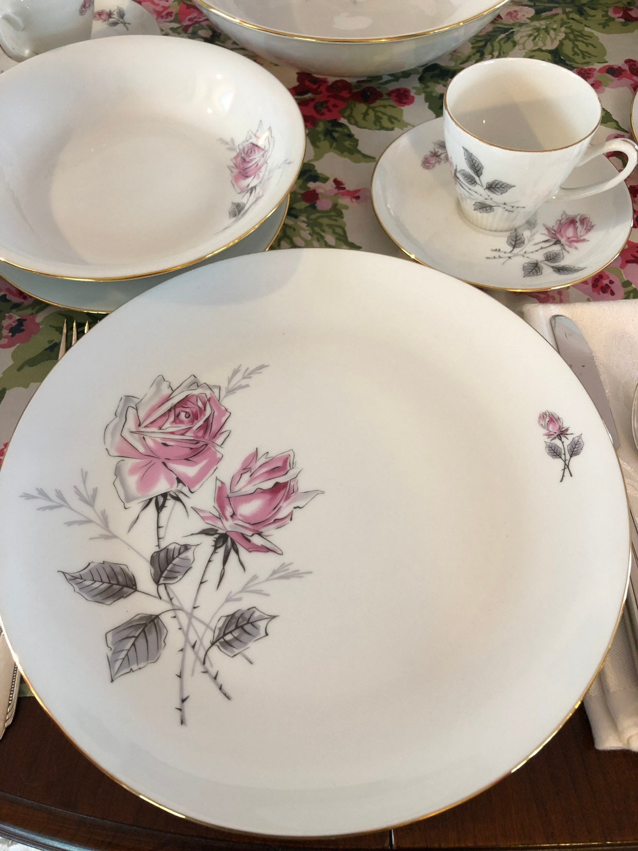Vintage Fine China Set "bohemian" China Setting for 8 People From ...