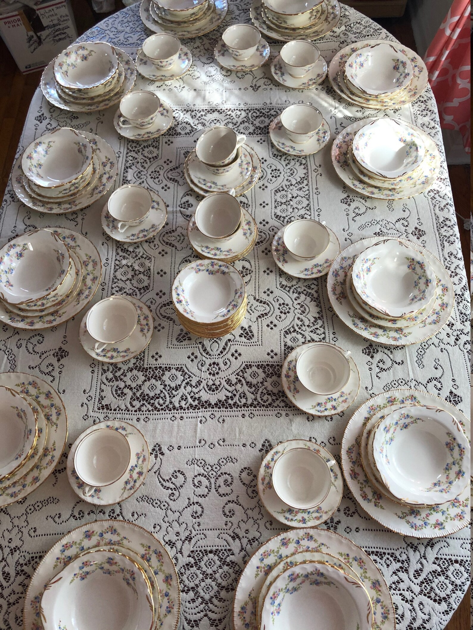 Vintage Fine China Set Pope-gosser Service for 12 / 7 Piece - Etsy