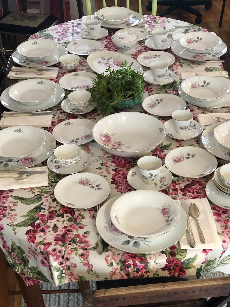 Vintage Fine China Set "bohemian" China Setting for 8 People From ...