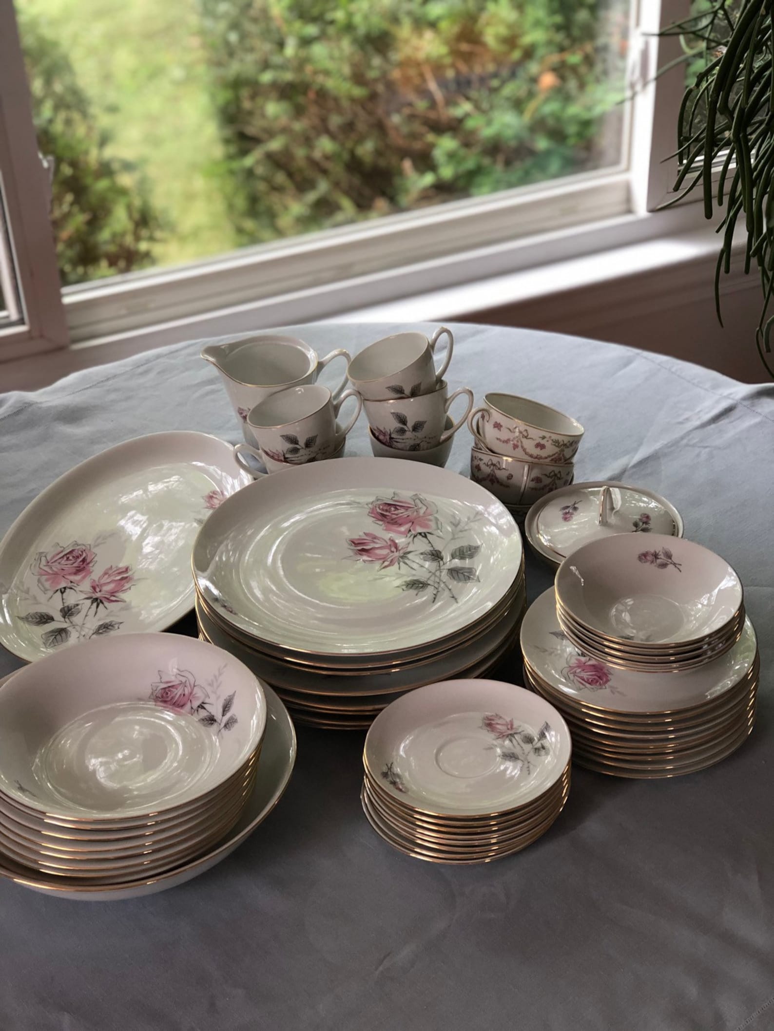 Vintage Fine China Set Bohemian China Setting for 8 People From Bohemia ...