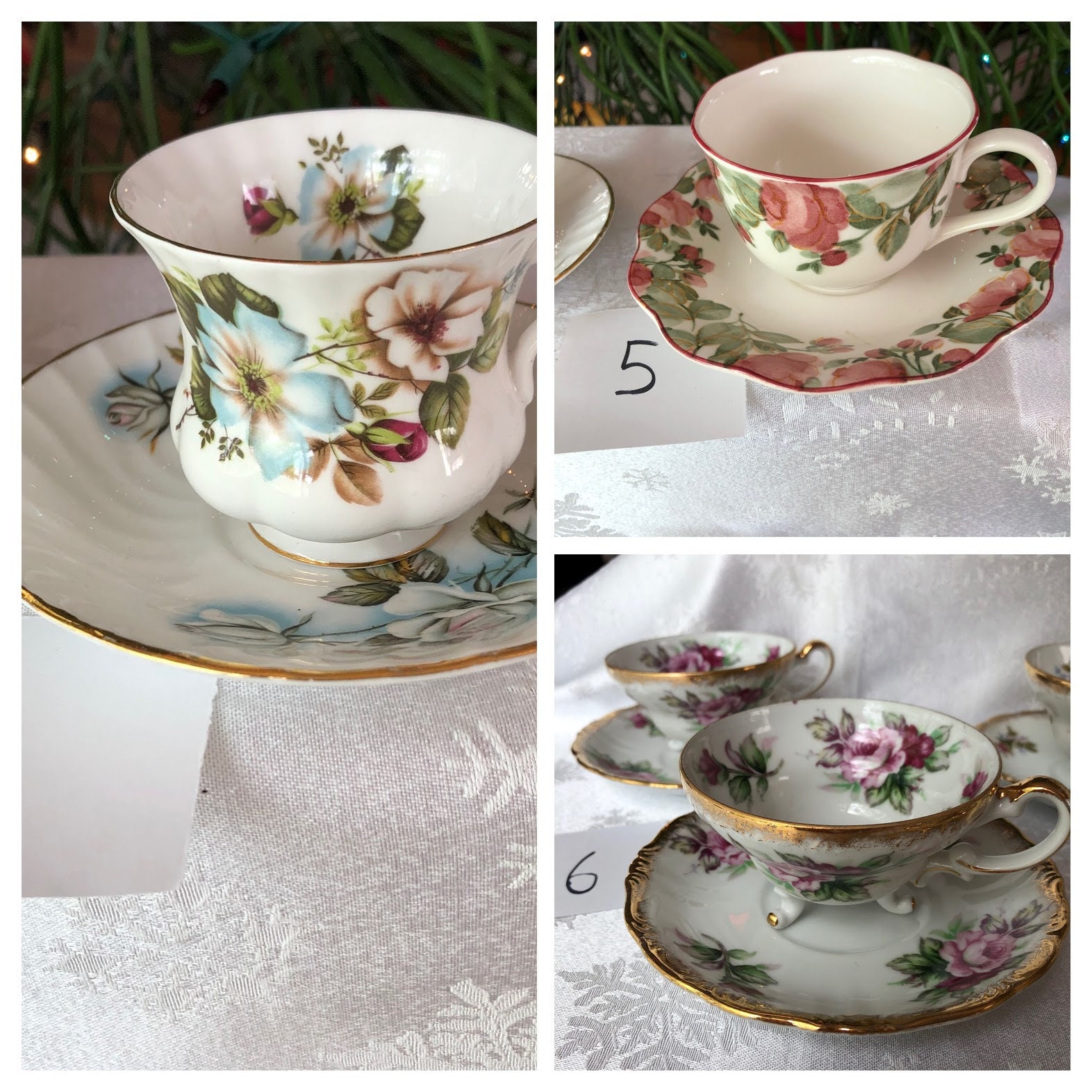 Tea Cups Mad-hatter Tea Cups Unusual Beautiful Unique Tea Cups | Etsy