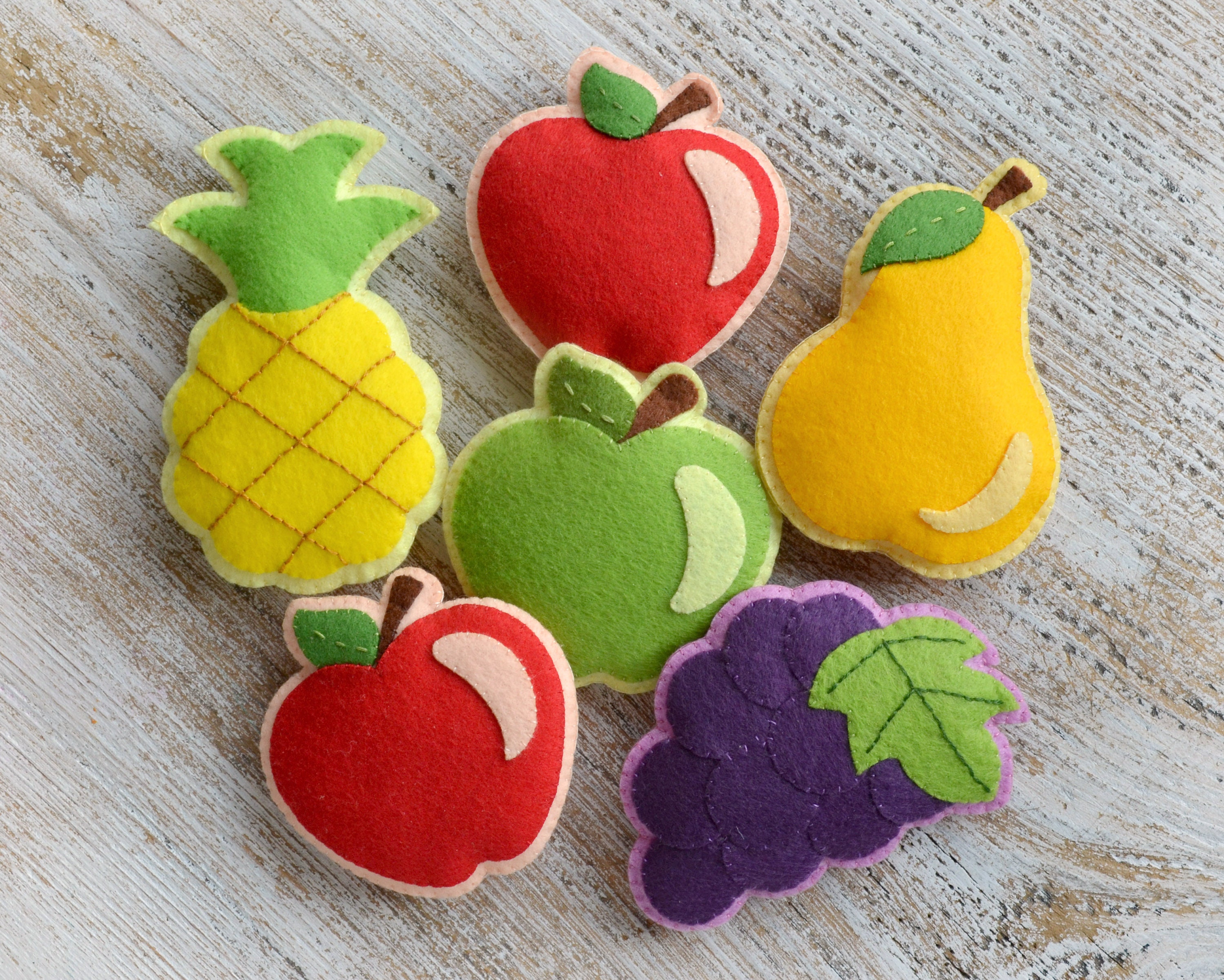 PEAR Felt Food PATTERN . Felt Sewing Pattern . Play Food for | Etsy