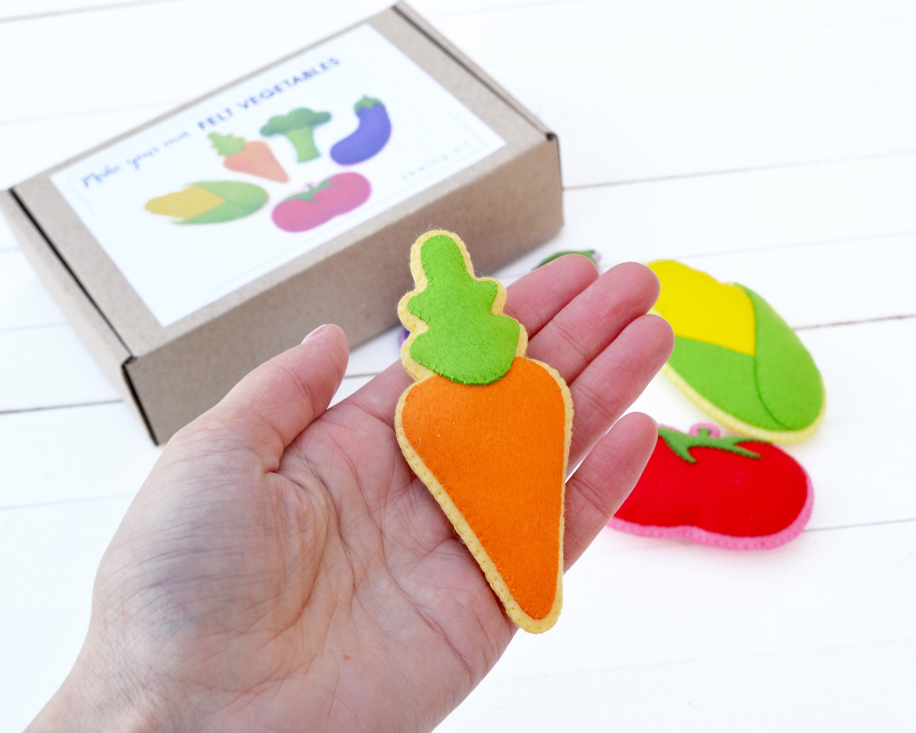 Felt craft kit with pre cut felt shapes . Make your own felt | Etsy