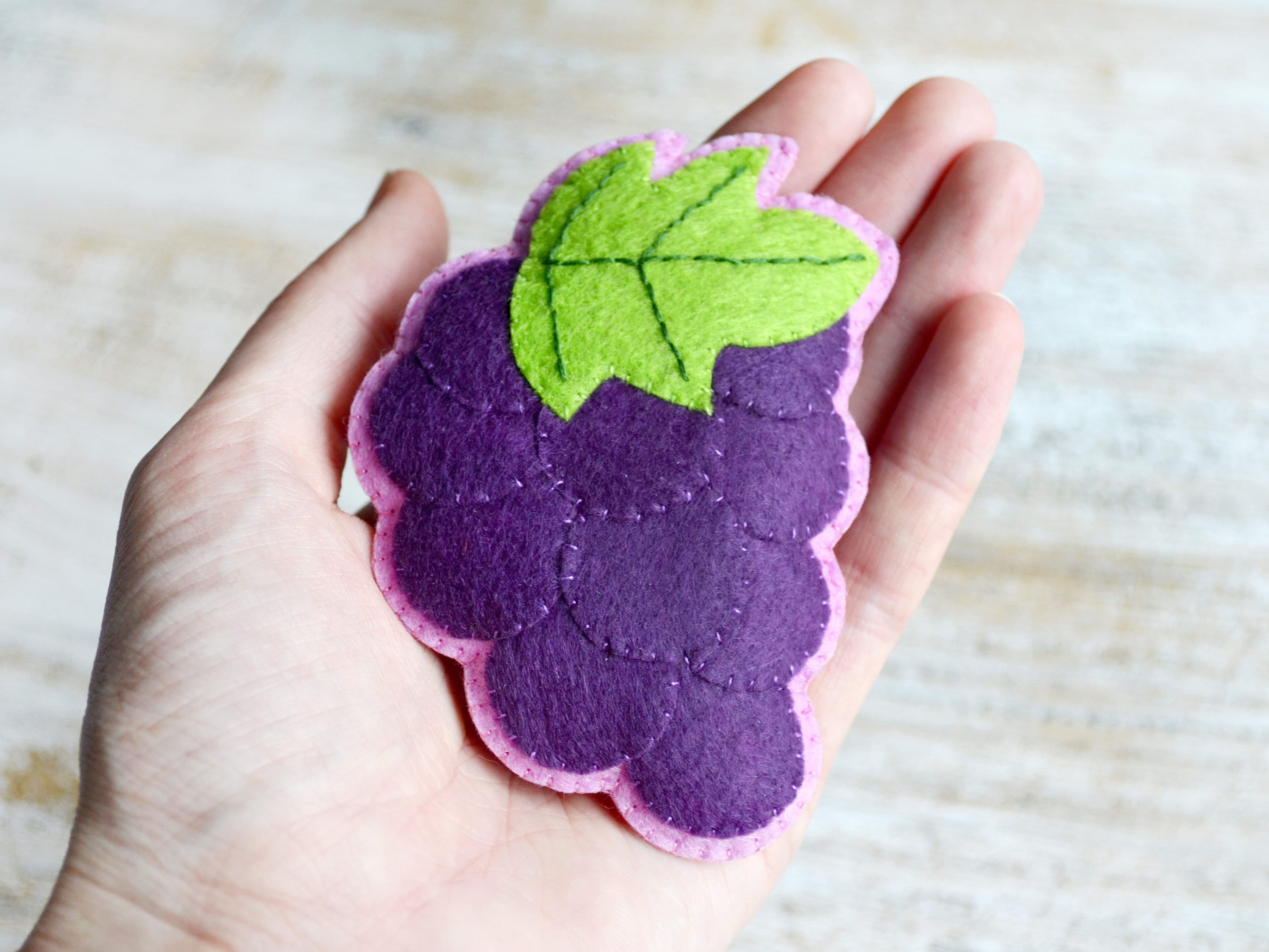 GRAPES Felt Play Food PATTERN Felt Pdf Sewing Pattern - Etsy UK