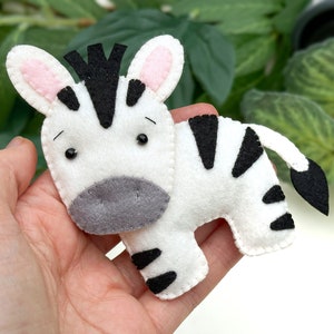 Zebra Felt PATTERN Pdf . Safari Nursery Mobile Hanging Toy Sewing ...
