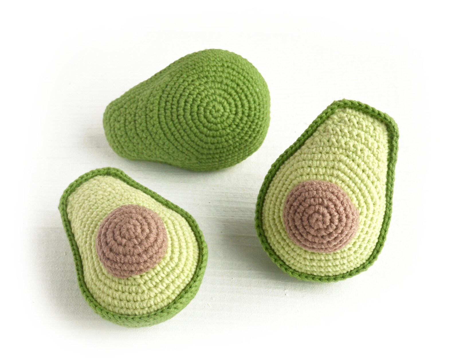 Avocado Crochet PATTERN Pdf . Amigurumi Play Food Pattern . Crochet ...