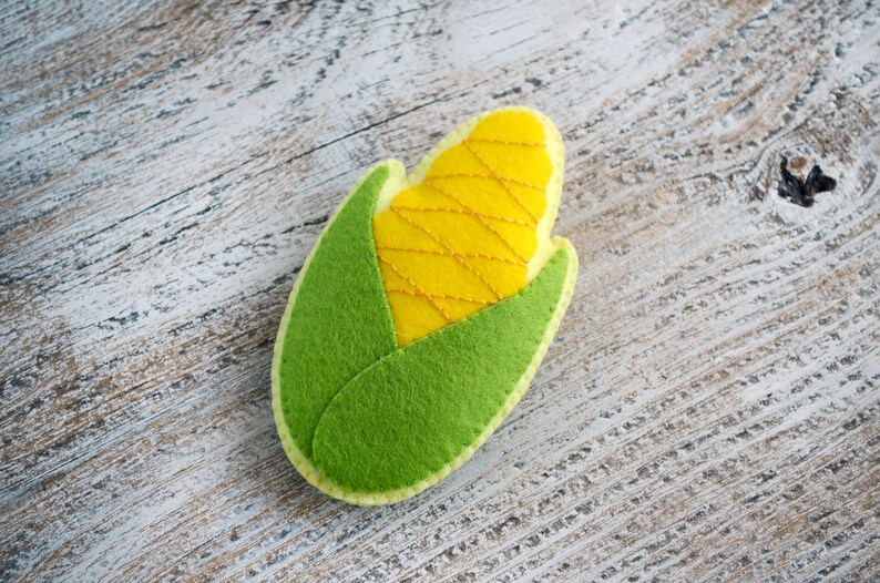 CORN Pdf Felt Pattern, Felt Corn on the Cob, Felt Toy Sewing Pattern ...