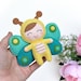 Butterfly Doll Felt PATTERN Pdf . Baby Mobile Felt Animals Sewing ...