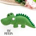 Felt Alligator PATTERN Pdf . Safari Baby Mobile Alligator Ornament ...