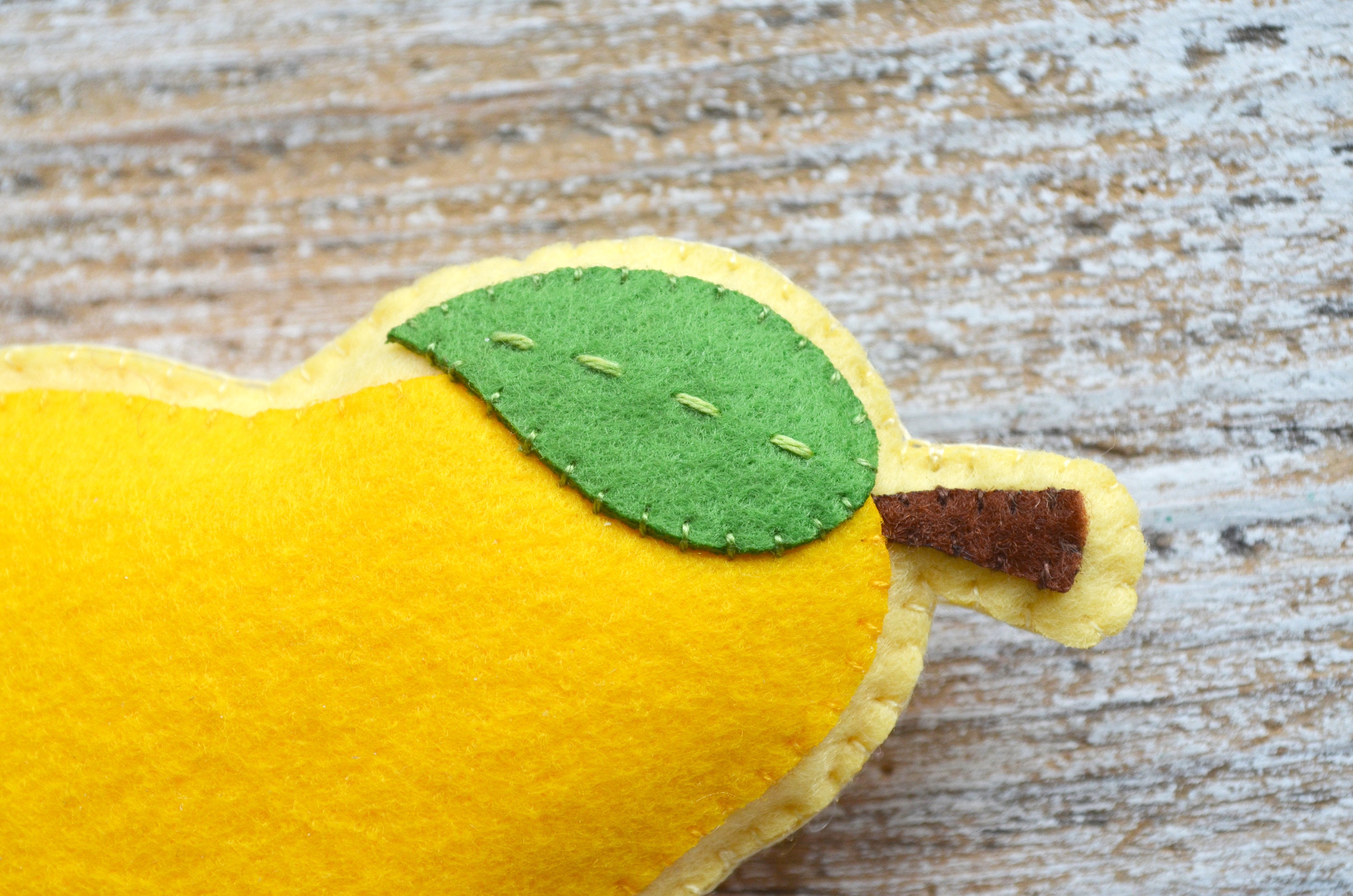 PEAR Felt Food PATTERN . Felt Sewing Pattern . Play Food for | Etsy