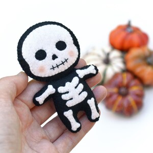 Skeleton Felt Doll PATTERN Pdf Png . Halloween Plushie Sewing Pattern ...