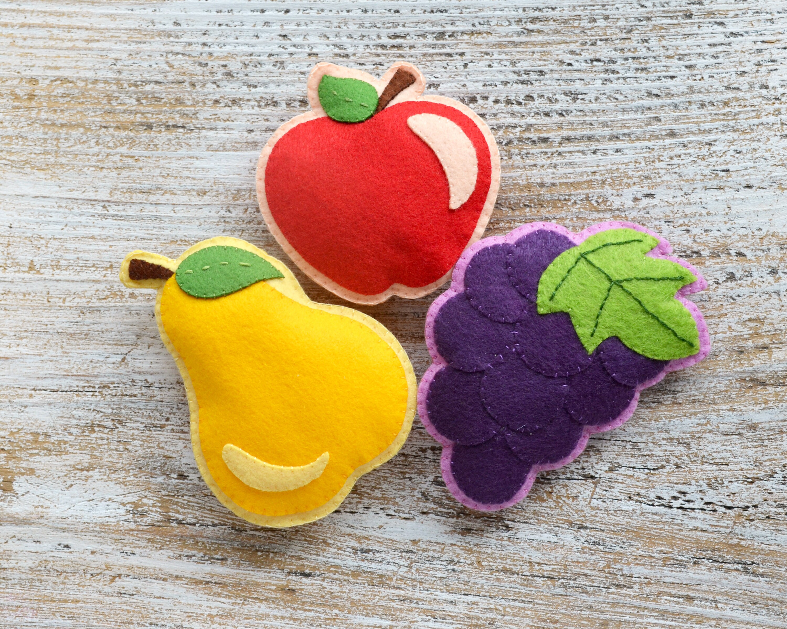 PEAR Felt Food PATTERN . Felt Sewing Pattern . Play Food for | Etsy