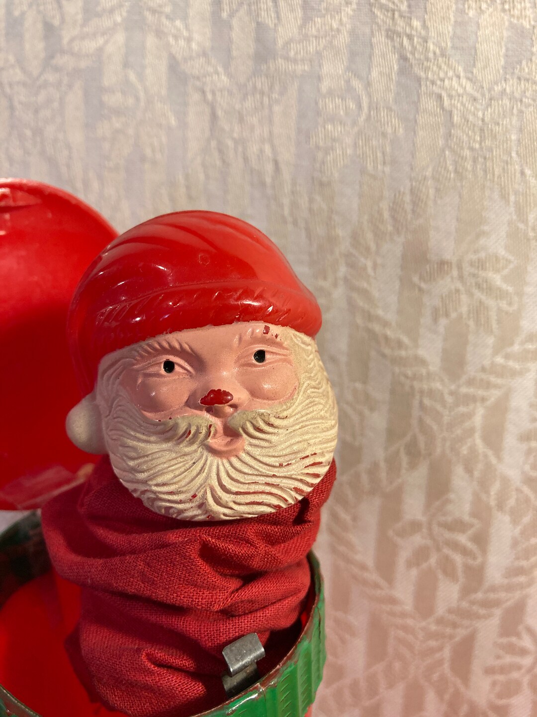 Vintage Celluloid Santa Pop-up Red Boot 1950's Toy - Etsy